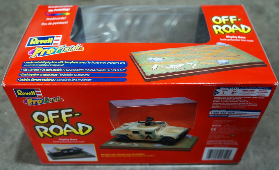 REVELL PRO FINISH OFF-ROAD DISPLAY CASE CLEAR PLASTIC FITS 1/24-1/25 ...