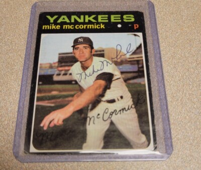 MIKE MCCORMICK SIGNED 1971 TOPPS BASEBALL CARD #438 AUTO AUTOGRAPH ...