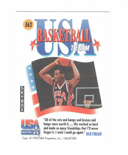 Wayne Tisdale USA Basketball Team LA '84 #562 Skybox 1992 #Basketball ...