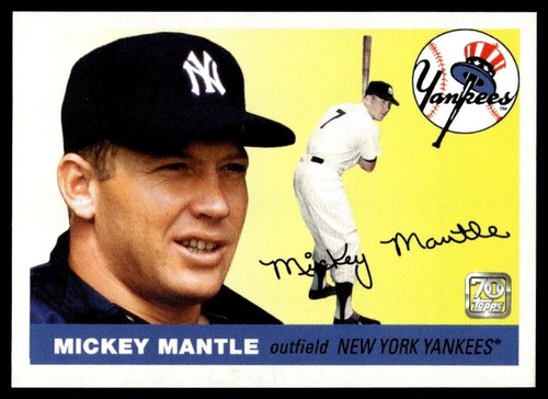 2021 Topps x Mickey Mantle Baseball 1955 Topps New York Yankees #9 NM ...