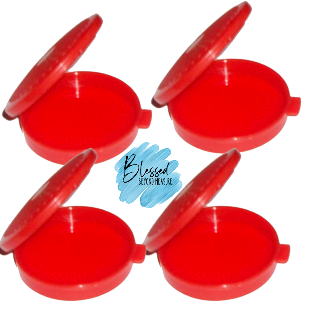 Tupperware NEW Set of 4 Mini Clamshell Pill Keepers Round Pocket ...