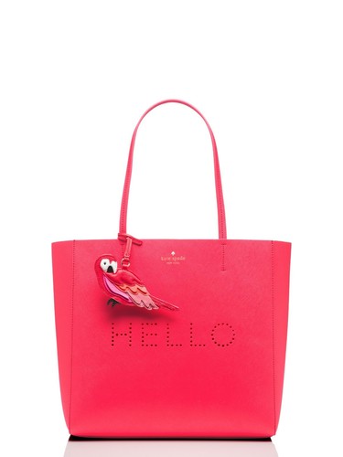 Kate Spade Flights of Fancy Parrot Hallie tote Shoulder Bag 98689944463 ...