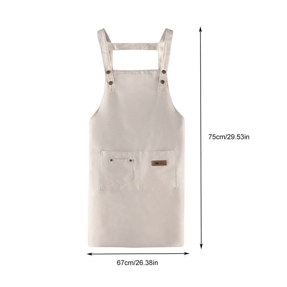 Adjustable Canvas Chef Apron for Men and Women - Cooking, Baking, BBQ ...