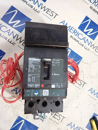 SQUARE D JJA36225AB JJA36225 POWERPACT I LINE BREAKER 225A 600V -TESTED ...