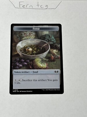 Magic the Gathering Food Token 0013 NM Wilds of Eldraine Ships Same Day ...