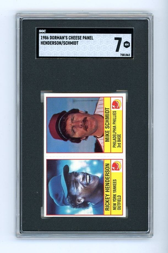 Cheese 1986 Dorman's Panel 2-Card Stickers Henderson/Schmidt Hof Sgc 7 ...