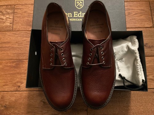ALLEN EDMONDS Toby Wing, Mens 9 D Brown Leather Lace Up Shoes, Made In ...