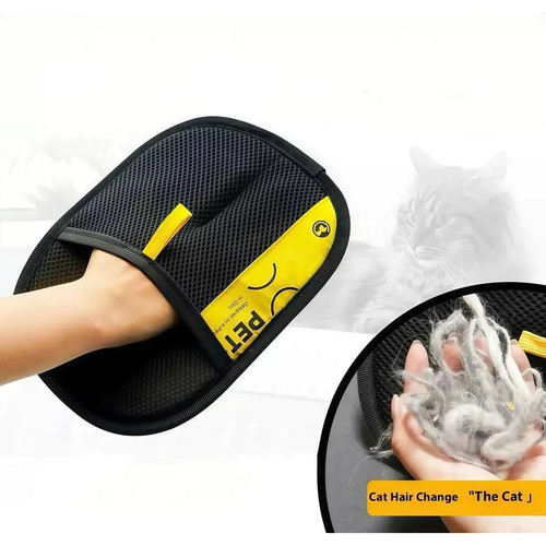 2x Electrostatic Pet Hair Removal Gloves Brush , Double-sided Pet ...