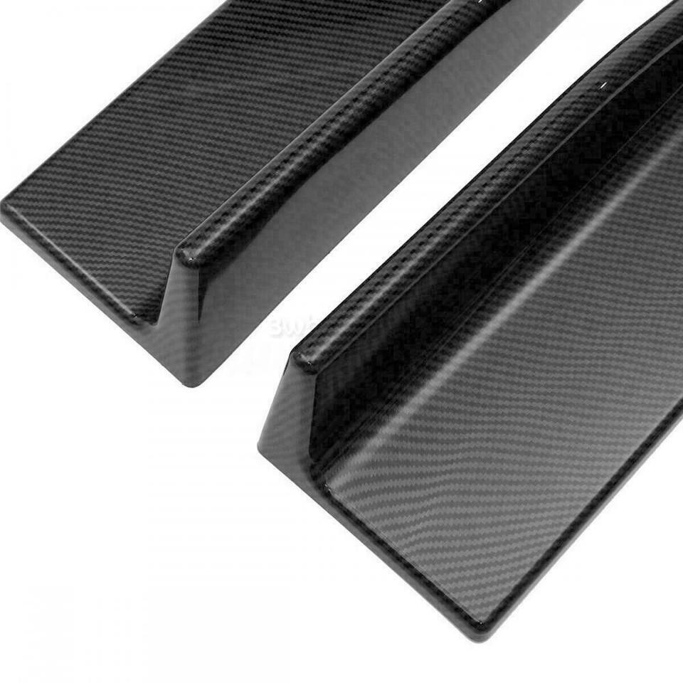 Car Side Skirt Diffuser Extension Body Spoiler Carbon Fiber for NISSAN ...