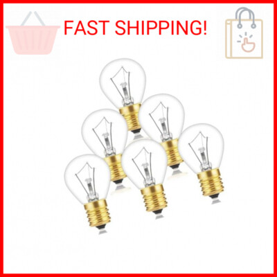40 Watt Lava Lamp Replacement Bulbs - E17 Intermediate Base, 6-Pack ...
