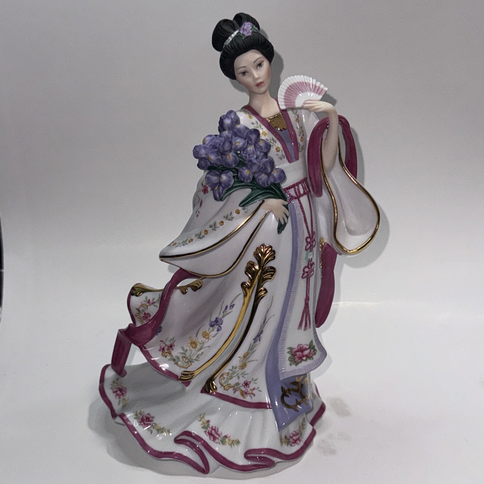 Vintage Danbury Mint "The Iris Princes" Figurine by Lena Liu 10" | eBay