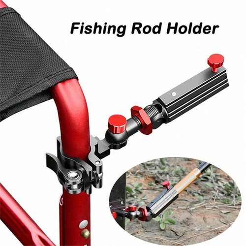 360° Universal Fishing Fixed Rod Storage Clips Clamps Holder Rack ...