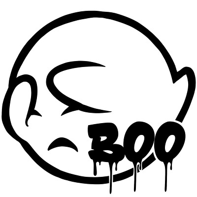 Mario Boo Hiding Vinyl Sticker – Oracal 651 Decal | Black or White | 5 ...