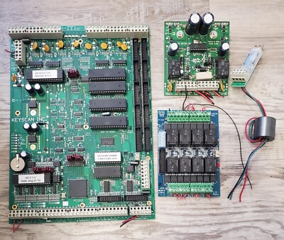 Keyscan 8 Door Access Control CA8400B Circuit Board w/ Power Supply ...