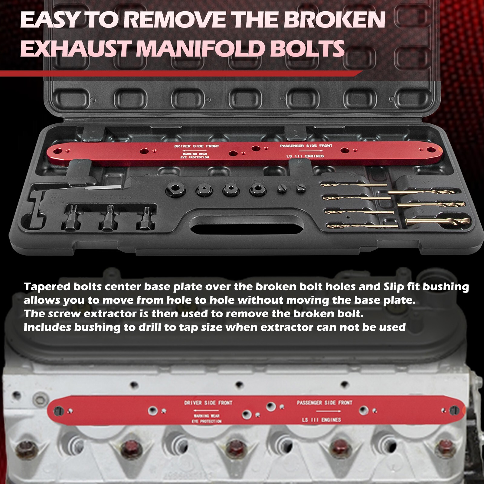 LIS-71400 Manifold Drill Template for GM/Chevy LSIII 4.8L, 5.3L & 6.0L ...