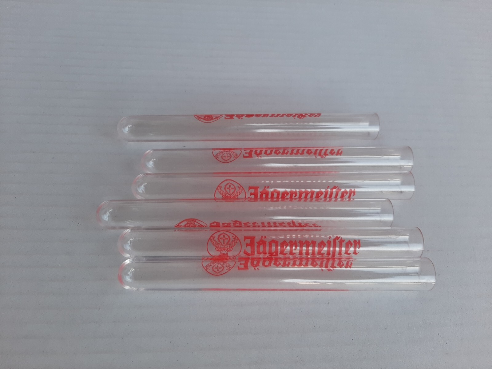 6 Jagermeister Plastic Shot Tubes Tooter Shooters | eBay