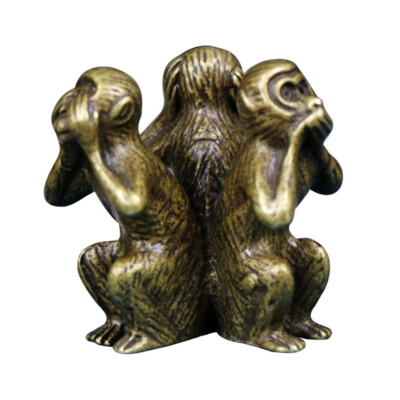 Copper Monkey Decorations Office Man Hanging Statue Statues Home | eBay