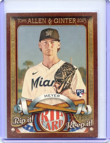 2023 Topps Allen & Ginter MAX MEYER #RC-MM ALREADY RIPPED RIP CARD /199 ...