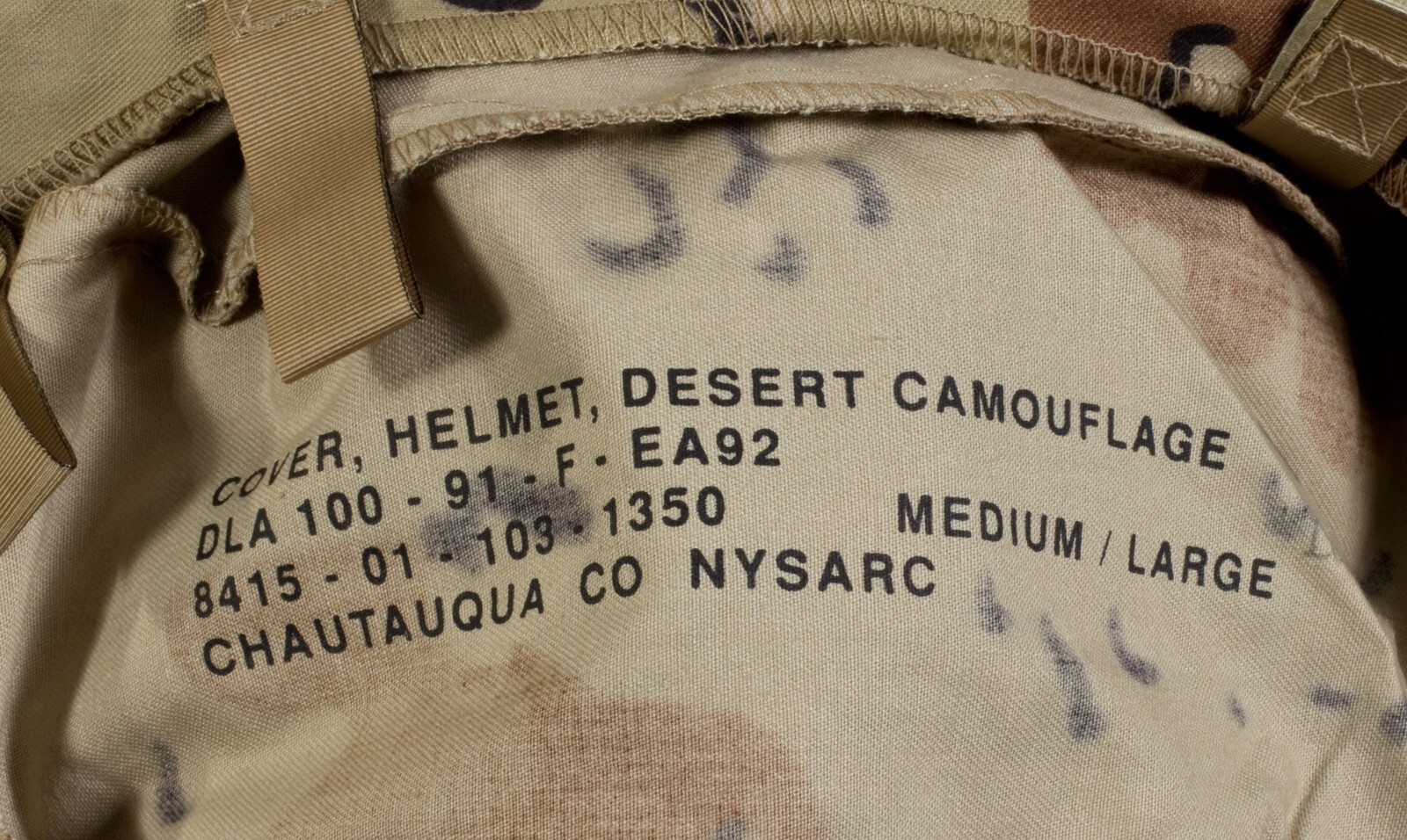 Desert Storm CAMO Camouflage PASGT Helmet Cover Medium/Large CHOCOLATE ...