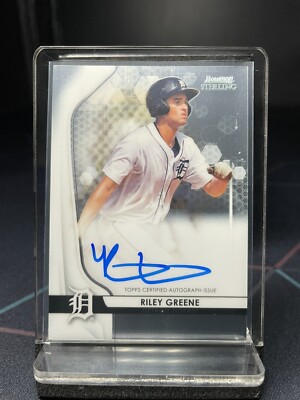 2020 Bowman Sterling Riley Greene Auto Detroit Tigers Rookie Autograph ...