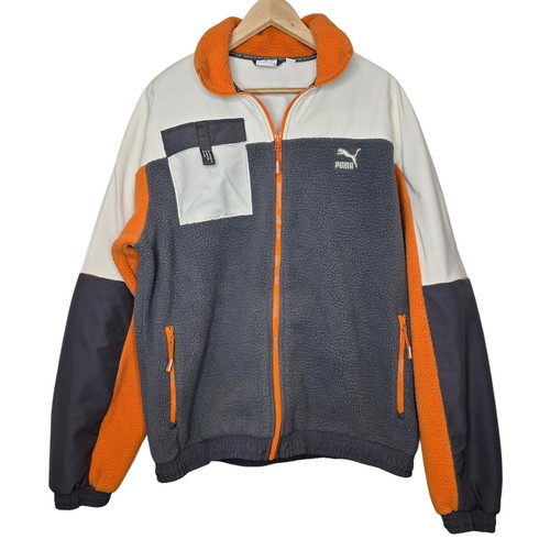 Puma Mens XTG Trail Woven FZ Fleece Jacket, Grey, Large | eBay