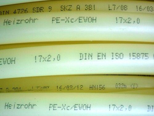 Heizungsrohr, PE-Xc, Fussbodenheizungsrohr 17 x 2.0, DIN 4726 ...