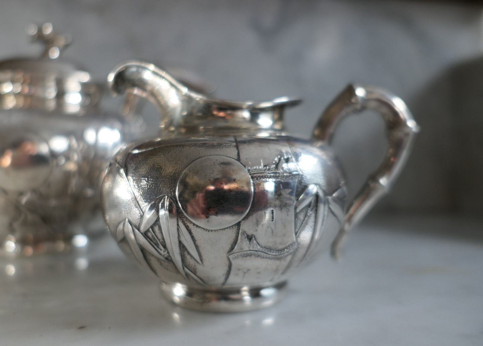 Antique Chinese Export Silver Tea Set - Signed ZEEWO - ZEE WO - 1890 | eBay