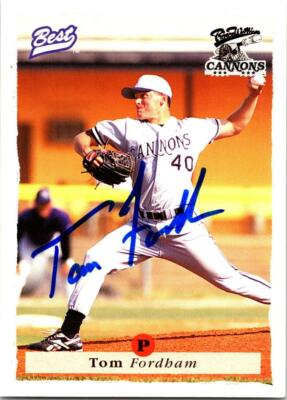 Tom Fordham autographed baseball card (Prince William) 1995 Best Rookie ...