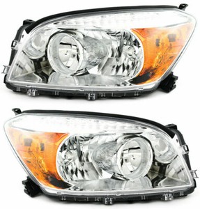 FIT TOYOTA RAV4 RAV 4 2006 2007 2008 CHROME HEADLIGHTS HEAD LIGHTS ...