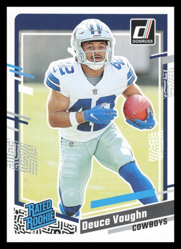 2023 Donruss Rated Rookie #324 Deuce Vaughn Dallas Cowboys Football ...