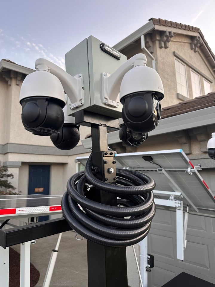 Brand New Solar Security Surveillance Trailer | 4K Cameras | Mobile ...
