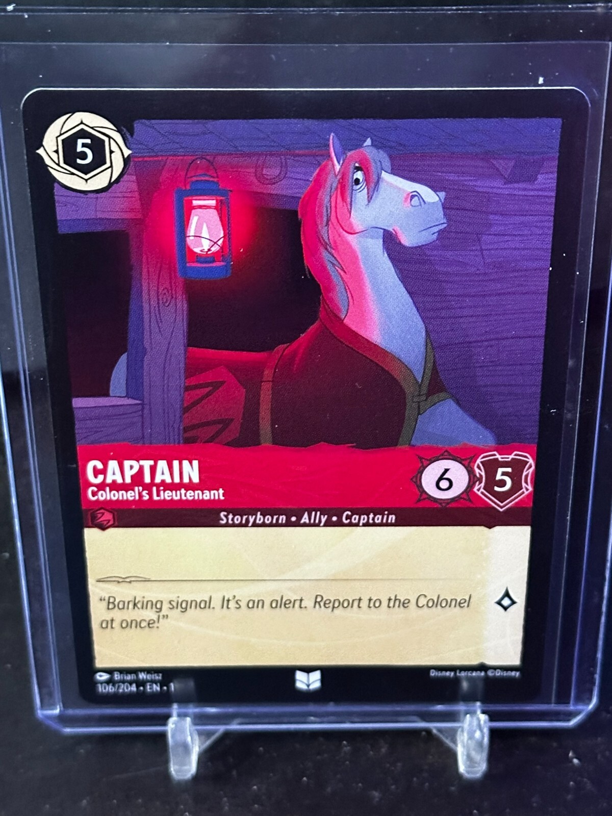 Disney Lorcana Captain - Colonel's Lieutenant 106/204 TCG | eBay