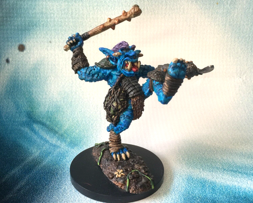 Troll Giant Reaper Vintage Professionally HAND PAINTED Metal D&D ...