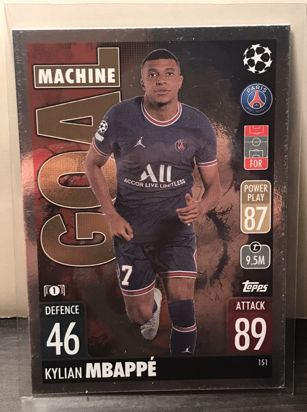TOPPS MATCH ATTAX KYLIAN MBAPPE UEFA GOAL MACHINE PSG 2021 | eBay