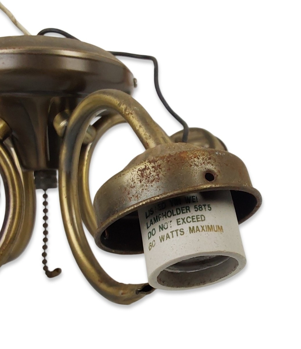 Hunter 4 Light Antique Brass Ceiling Fan Light Kit - Infoupdate.org