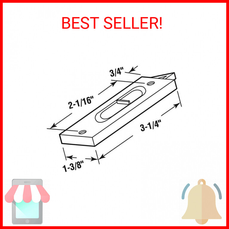 Prime-Line F 2722 3-1/4 In., White Plastic, Spring-Loaded Tilt Latch (1 ...