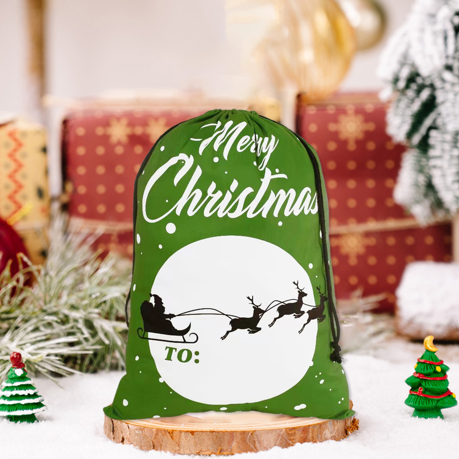 Thick Durable Gift Bag Reusable Santa Premium 70x50cm Christmas ...