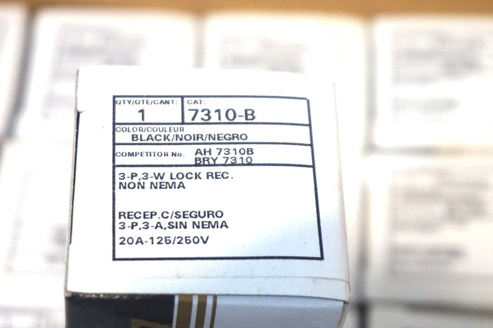 35 NEW LEVITON 7310-B LOCKING RECEPTACLE 7310B | eBay