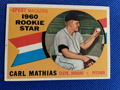 1960 TOPPS ROOKIE STAR # 139 CARL MATHIAS | eBay