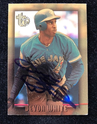 DEVON WHITE 1995 TOPPS AUTOGRAPHED SIGNED AUTO BASEBALL CARD 68 | eBay
