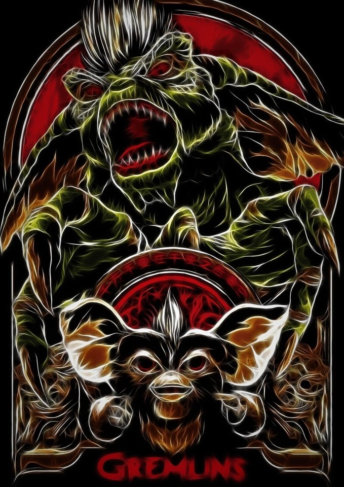 GREMLINS PATCH 4A HORROR Mogwai CUTE MACABRE 80s CREEPY comedy CRITTER #1 | eBay