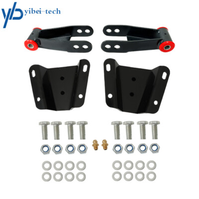 4" Rear Drop Lowering Hanger Shackle Kit Steel LH+RH For 1965-1972 Ford ...