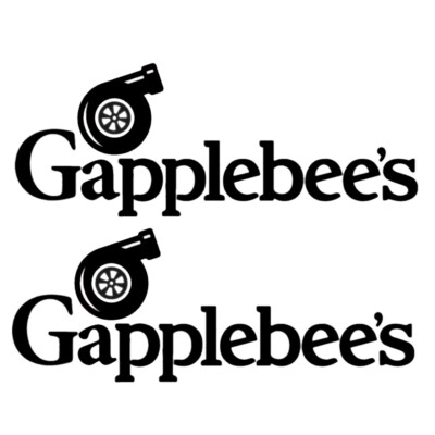 Gapplebees Decal Turbo Boost Drag Race Funny Die Cut Vinyl Sticker | eBay