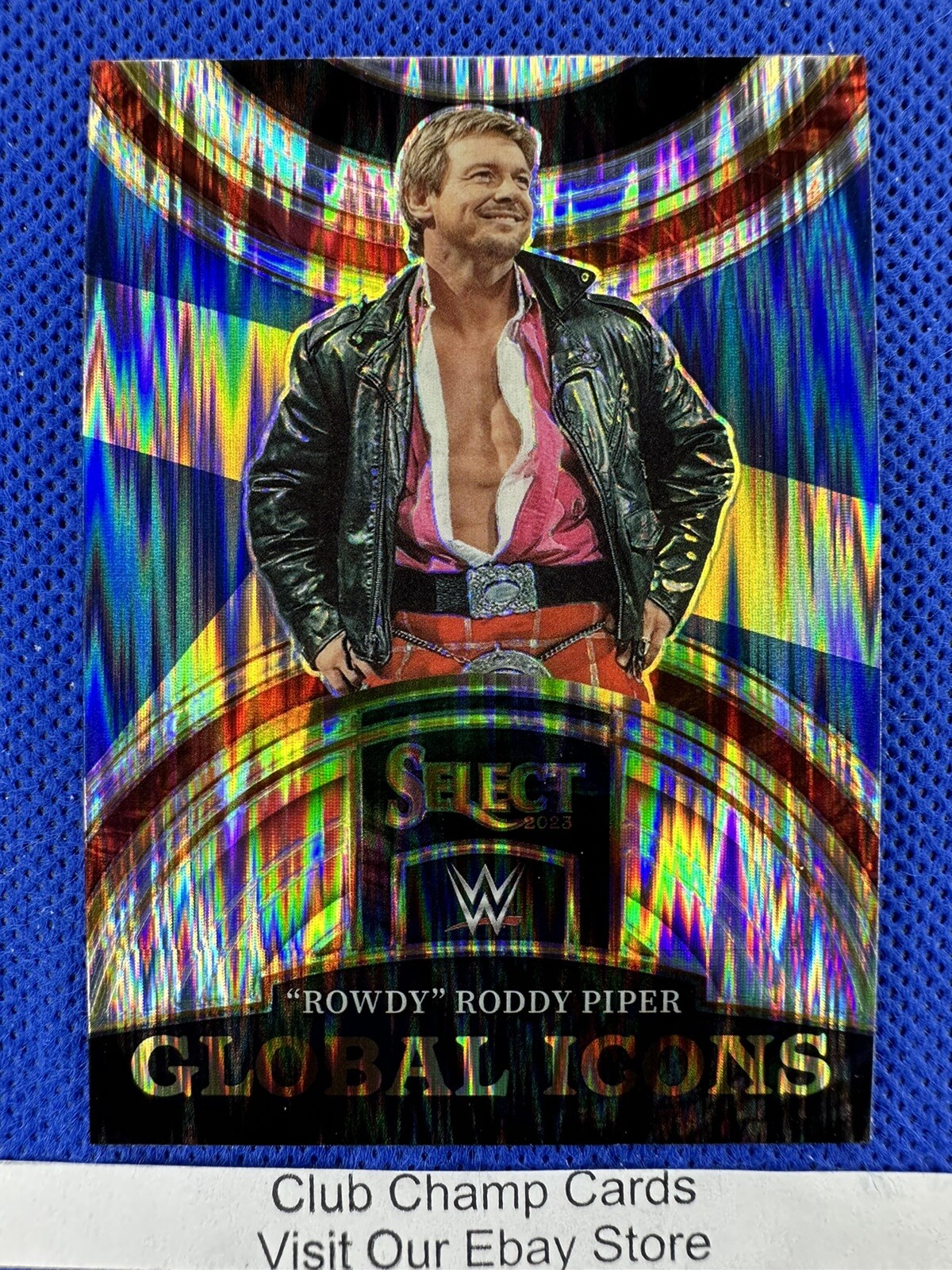 2023 #1 "Rowdy" Roddy Piper Panini Select WWE Flash Prizm Global Icons ...