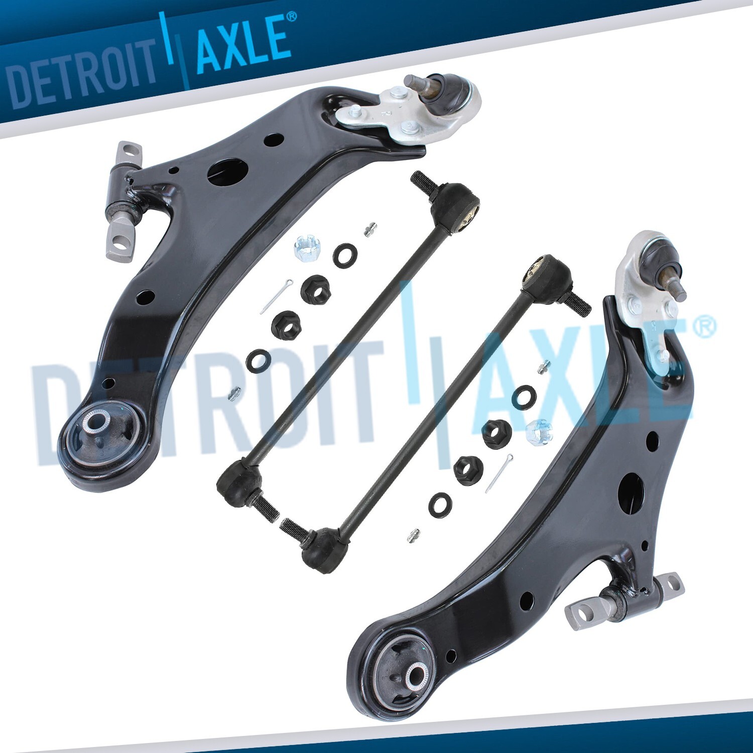 Front Lower Control Arms w/ Ball Joint + Sway Bars for 2011-2019 Toyota ...