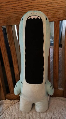 SAMEZU Tiger Shark Large 23” Long Mouth Plush Standing Round 1 NEW NWT ...