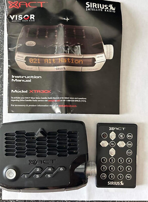 SIRIUS XM Satellite Car Or Home Radio Reciever XACT XTR3 with Remote | eBay