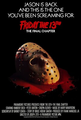 Friday the 13th, Part 4: The Final Chapter Movie POSTER 12 x 18 Erich ...