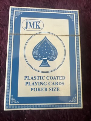 JMK Playing Cards Poker Size Plastic Coated 52 Cards Per Deck 2003 | eBay