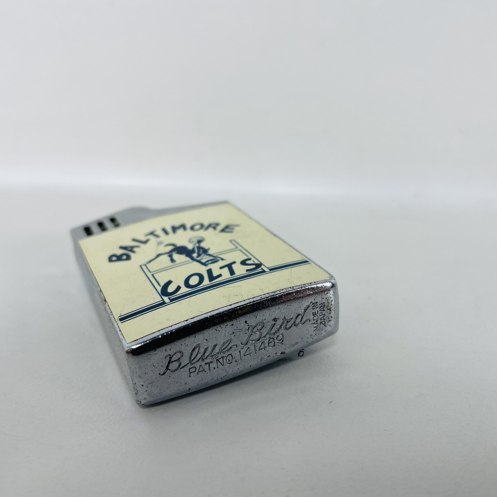 VINTAGE BALTIMORE COLTS HADSON BLUE BIRD MUSICAL LIGHTER JAPAN Music ...